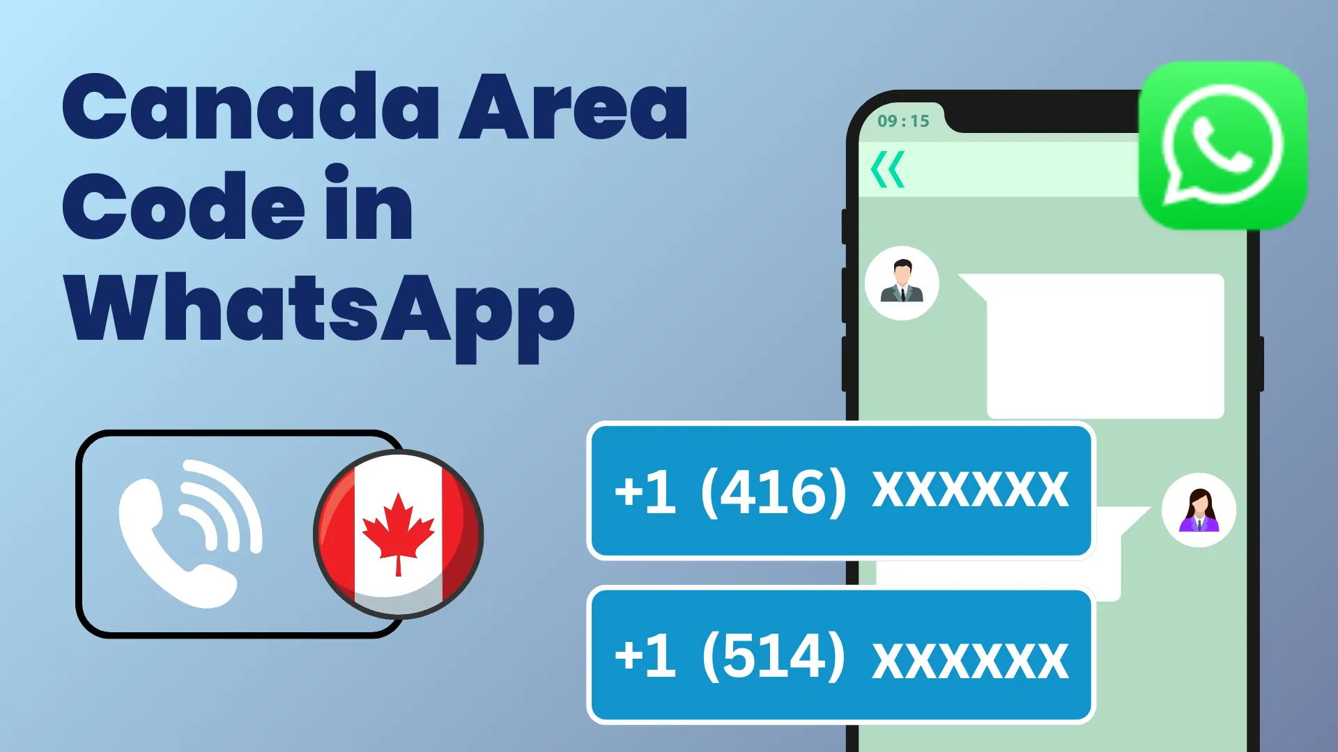 Simplified Canada Area Code For WhatsApp 1 Code Simplified Canada Area Code For WhatsApp 1 Code