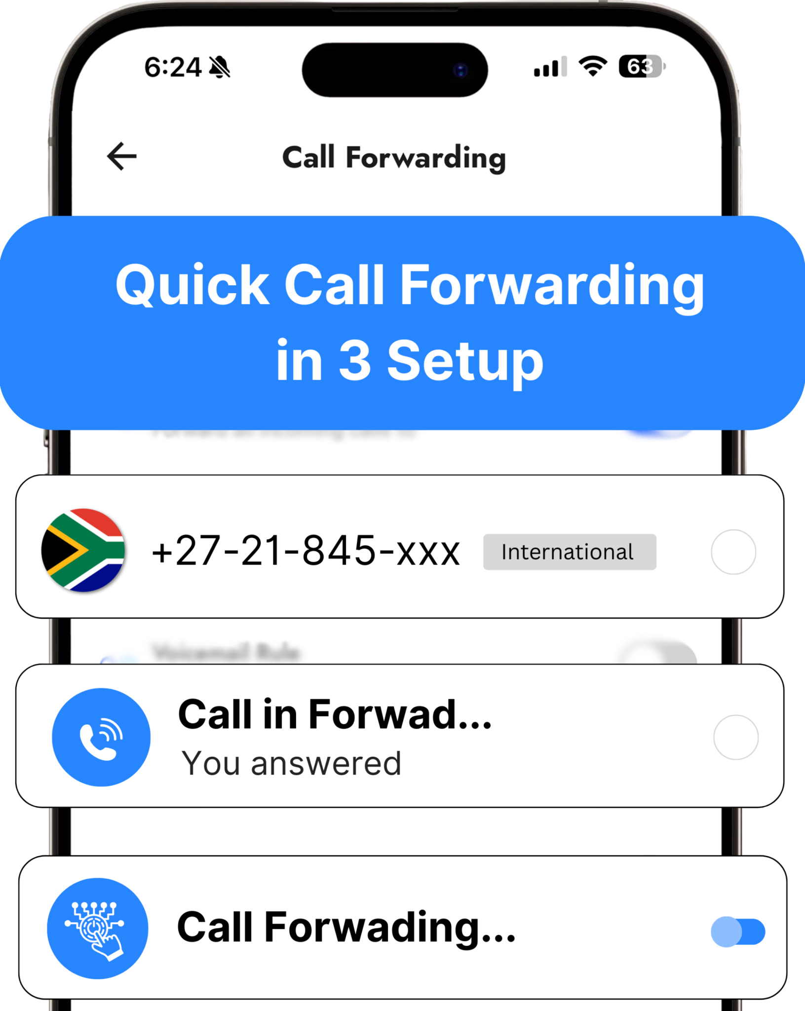 Call Forwarding - Redirect Calls to Any Number Instantly
